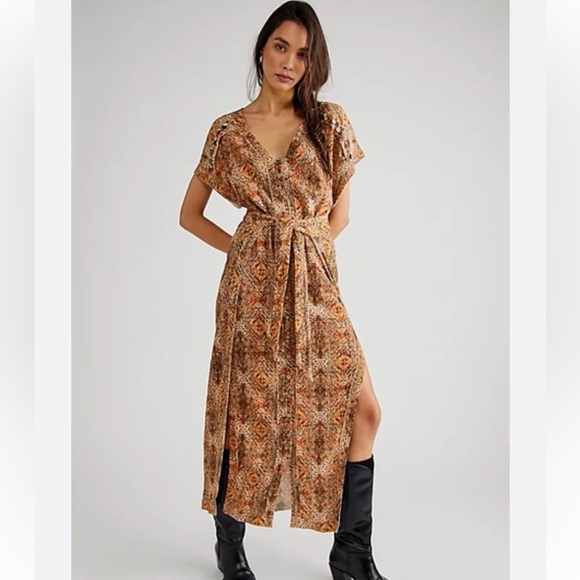 Free People | Dresses | Nwot Free People Farrah Robe Rare | Poshmark